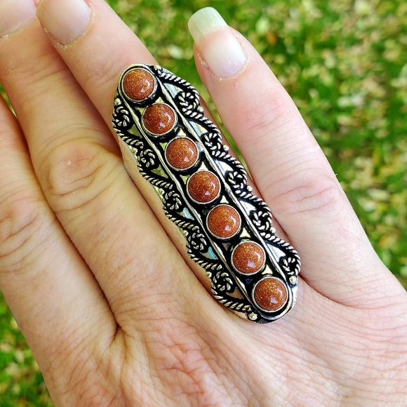 Handmade | Jewelry | New 7 Stone Sun Sitara Sunstone Sandstone ...